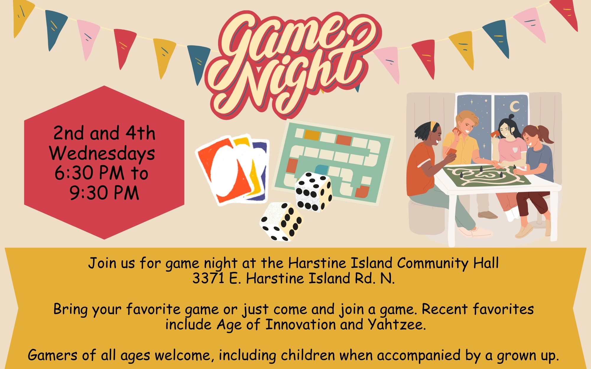 Game Night – Harstine Island Community Club
